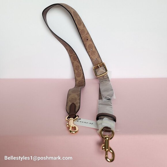 Coach | Bags | Coach Strap In Signature Canvas With Dogleash ...
